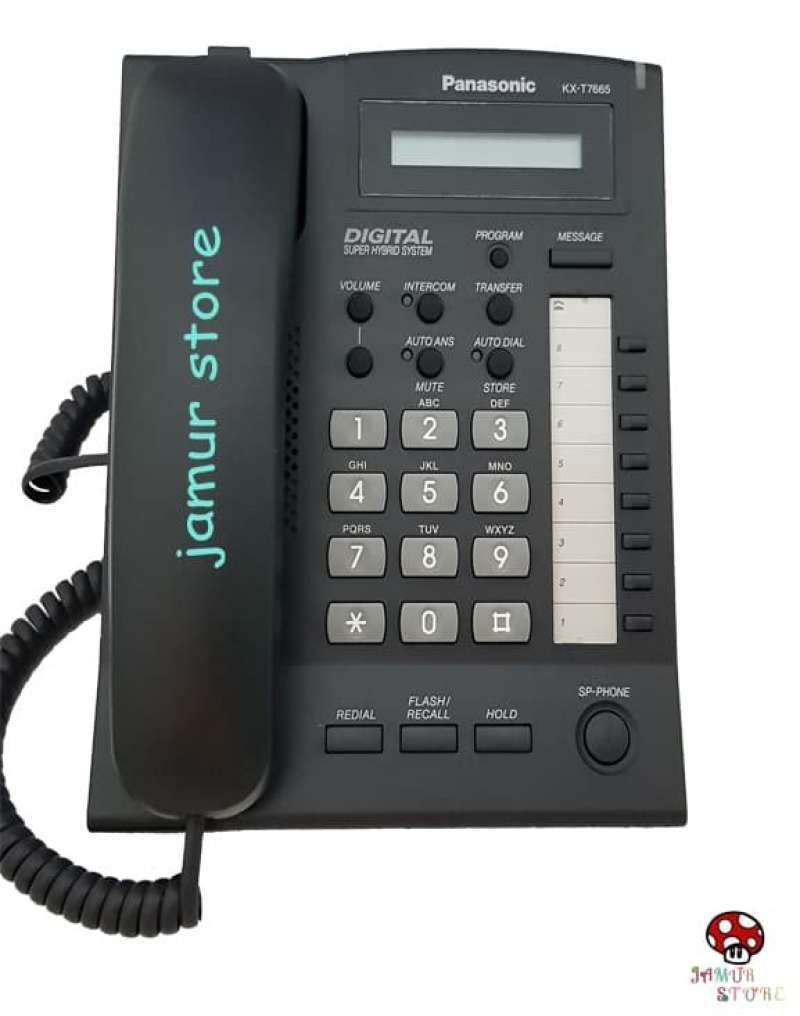 Promo Telepon Meja Kantor / Telepon Kabel Digital KX-T7665 Hitam Diskon ...