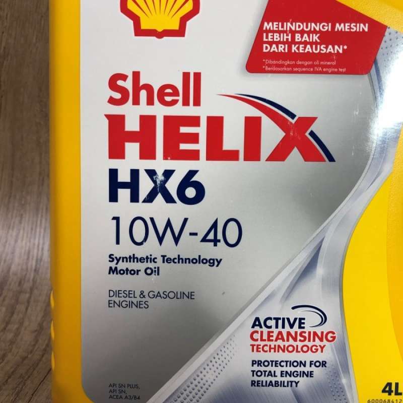 Promo Shell Helix HX6 10W-40 (4 Liter) - Synthetic Oil - Oli Mesin ...