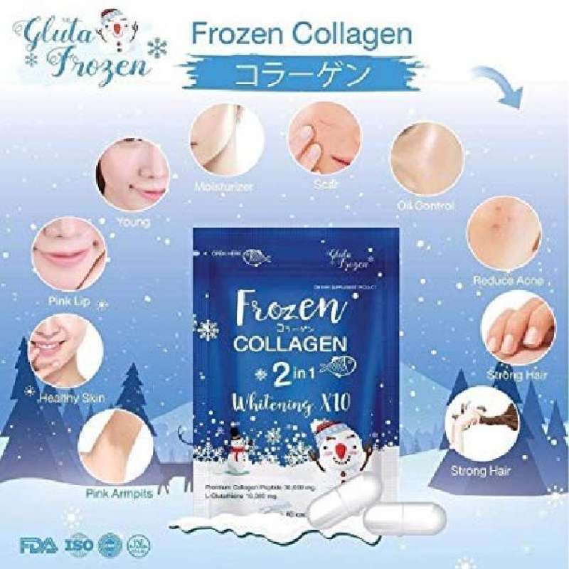 Jual [ORIGINAL] FROZEN COLLAGEN 2IN1 WHITENING BY GLUTA FROZEN di ...