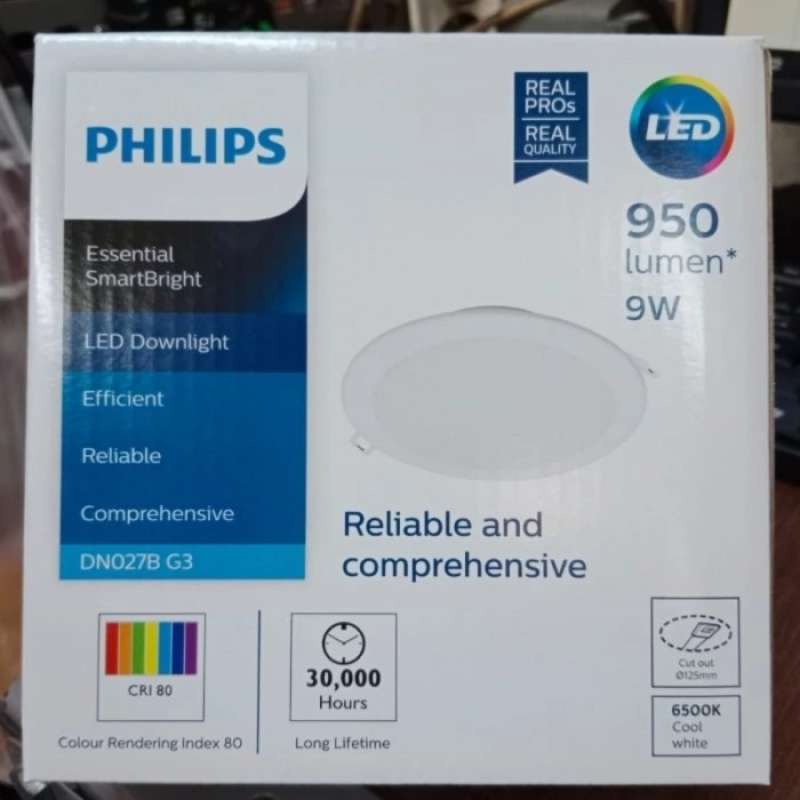 Promo PHILIPS DN027B 10w SmartBright LED Downlight DN027B G2 LED9 D125 ...