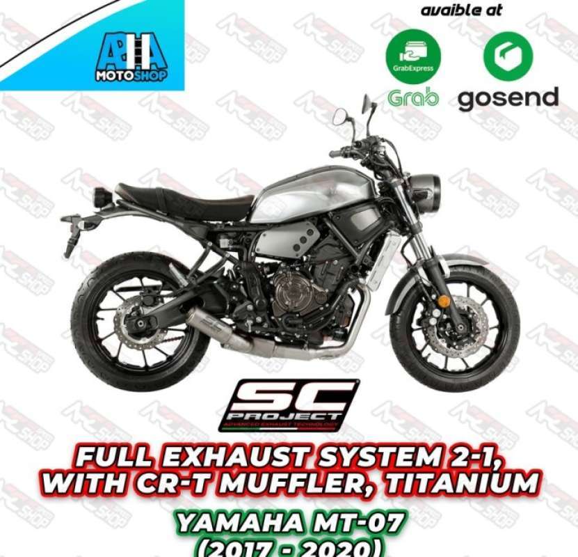 Promo Yamaha Mt-07 Full Exhaust System 2-1, With Cr-t Muffler, Titanium ...