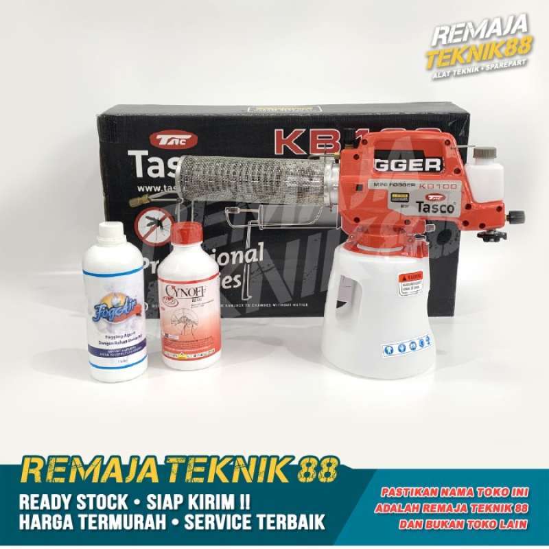 Promo Paket Lengkap Mesin Fogging Tasco Kb100 / Kb 100 Tanpa Solar / Indoor - Merah Diskon 50% ...