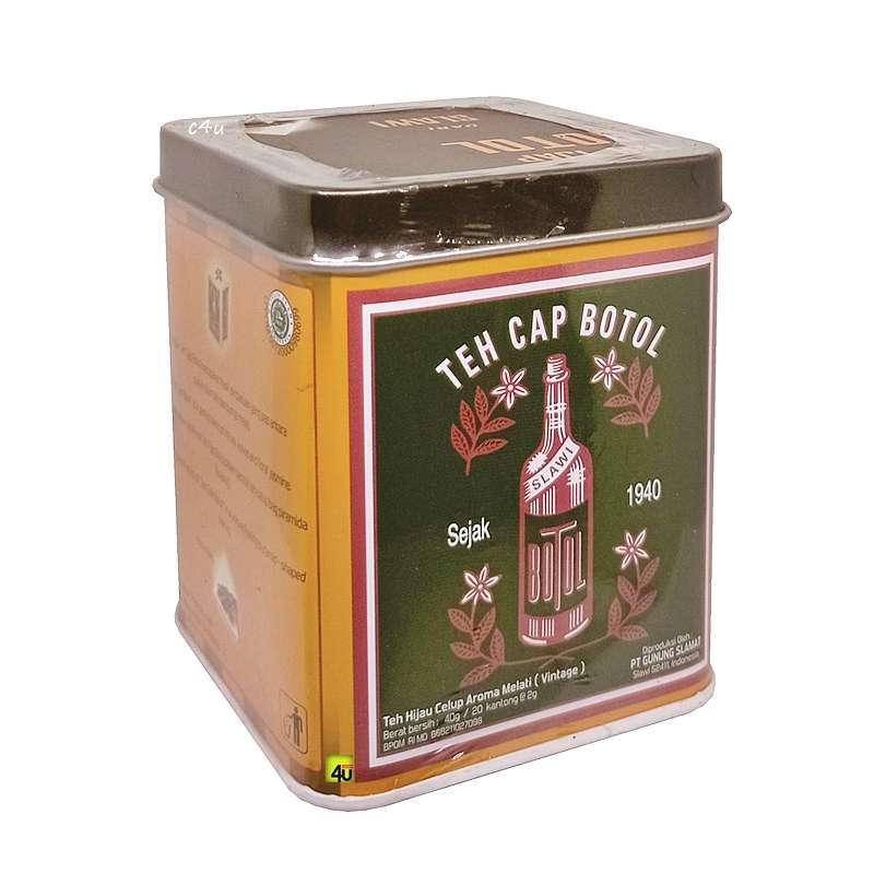 Promo Teh Cap Botol Vintage - Teh Hijau Melati Celup - Kaleng Diskon 11 ...
