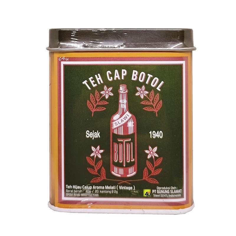 Promo Teh Cap Botol Vintage - Teh Hijau Melati Celup - Kaleng Diskon 11 ...