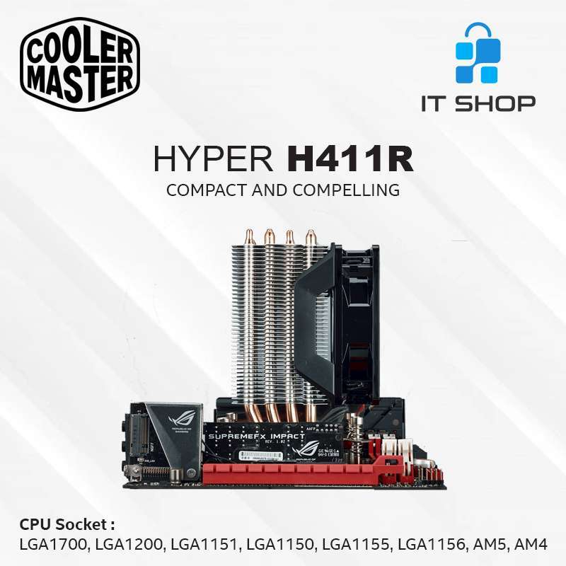 Jual Cooler Master Hyper H411r Cpu Cooler Di Seller It Shop Official ...