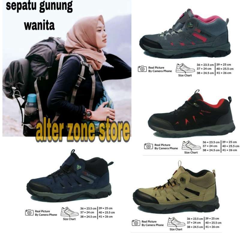 Jual Sepatu Hiking Wanita Waterproof Gunung Outdoor Tracking Camping ...