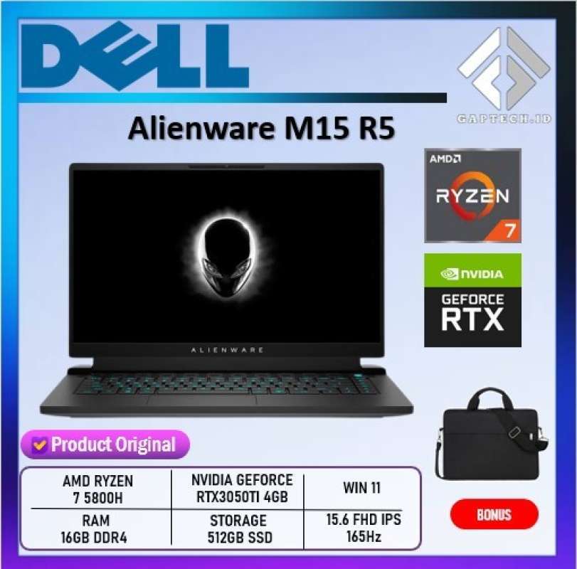 Promo Dell Alienware M15 R5 AMD Ryzen 7 5800H 16GB 1TBSSD RTX3050TI 4GB ...