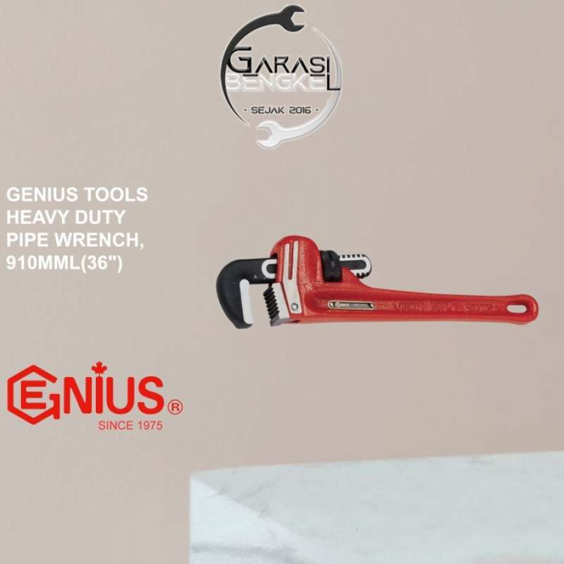 Promo Genius Tools Kunci Pipa 36 Inch - 910 Mm Heavy Duty Pipe Wrench ...
