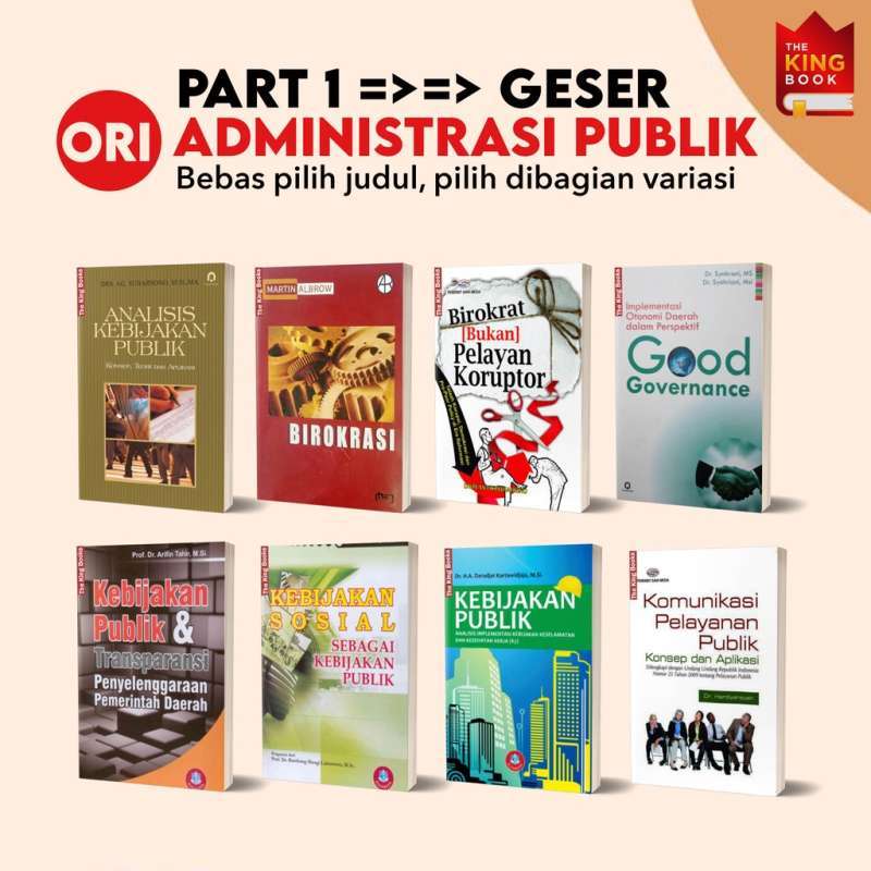 Jual Koleksi Buku administrasi publik Pelayanan Publik enam dimensi ...