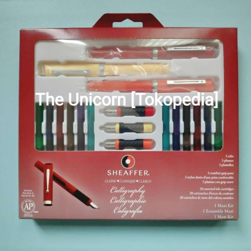 Promo Sheaffer Calligraphy i Kit/ Calligraphy Set Fountain Pen Diskon ...