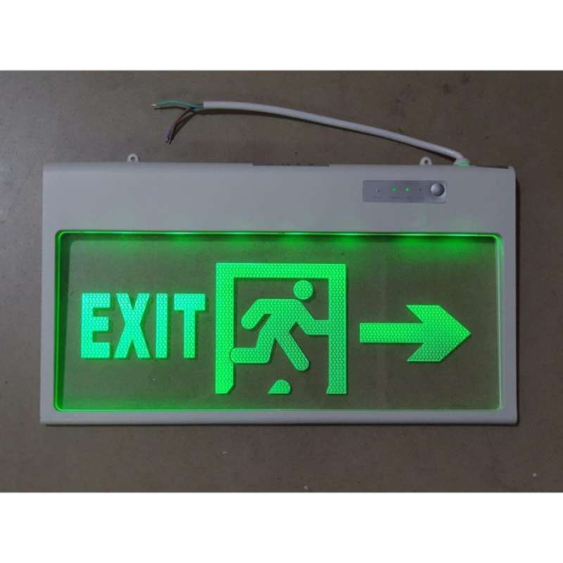 Promo Lampu Emergency EXIT LED Sign / Lampu Pintu Darurat Diskon 23% di ...
