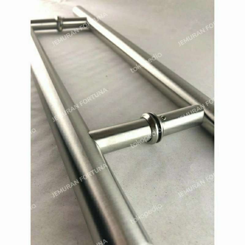 Jual Handle Stainles Stainless H Pipa Bulat Atraksi Pintu Kaca H 100 ...