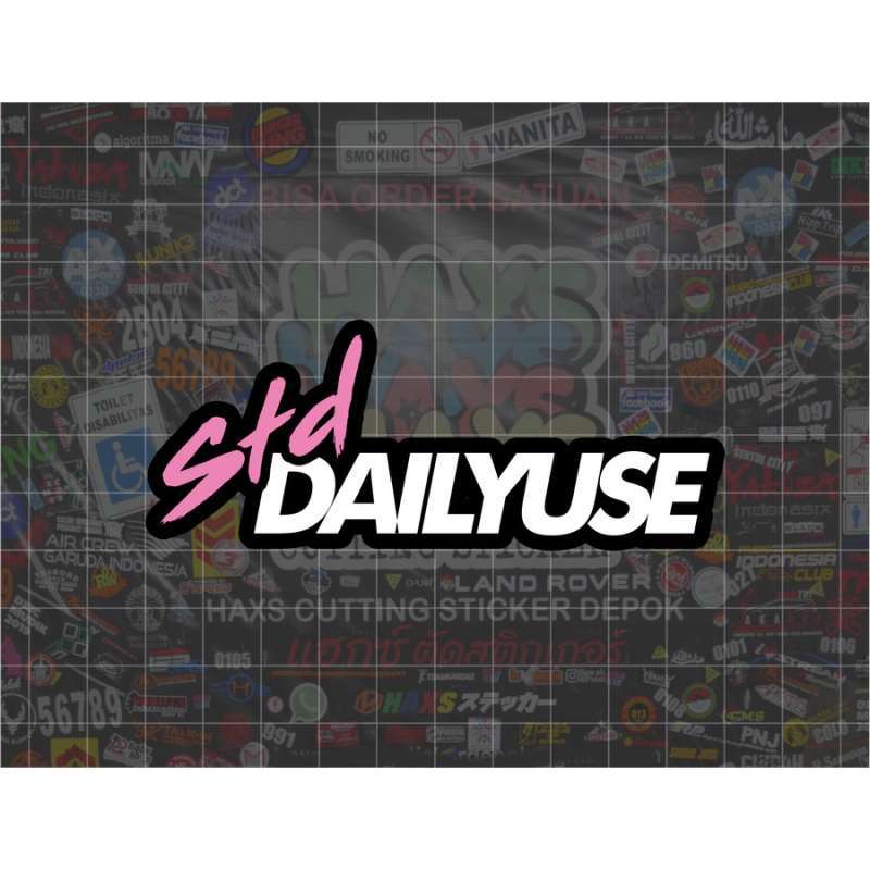 Jual Cutting Sticker Std Dailyuse Ukuran 10 Cm Untuk Motor Mobil ...