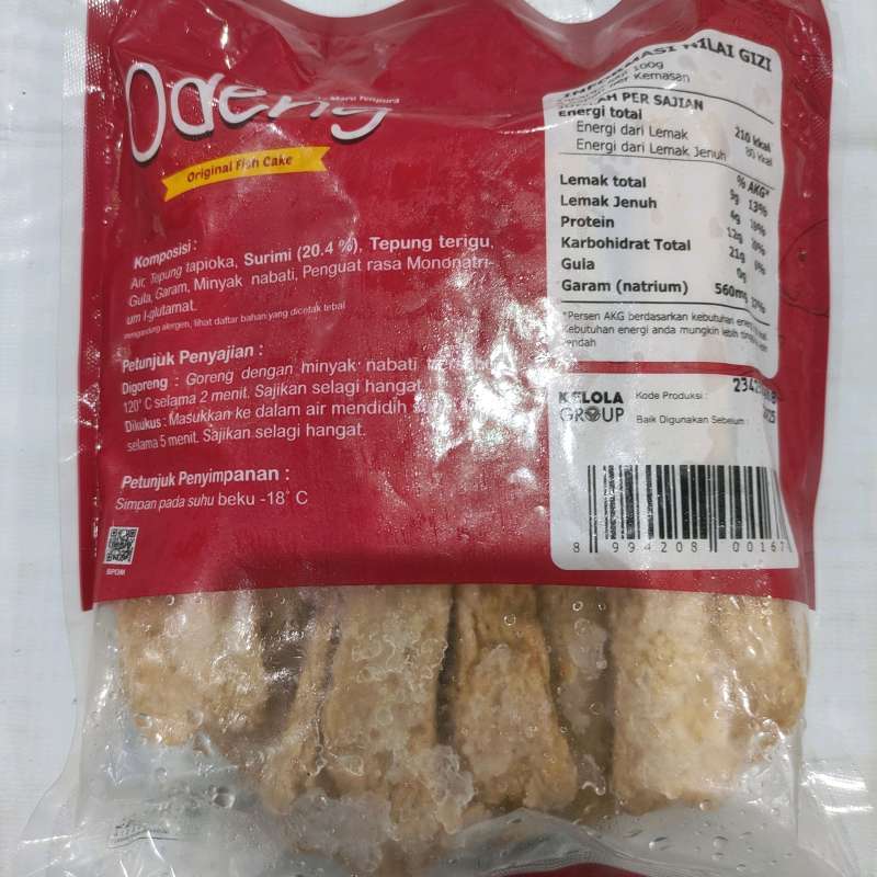 Jual Geezy Odeng ( Kue Ikan Original/Maru Tenpura) 500g di Seller ...