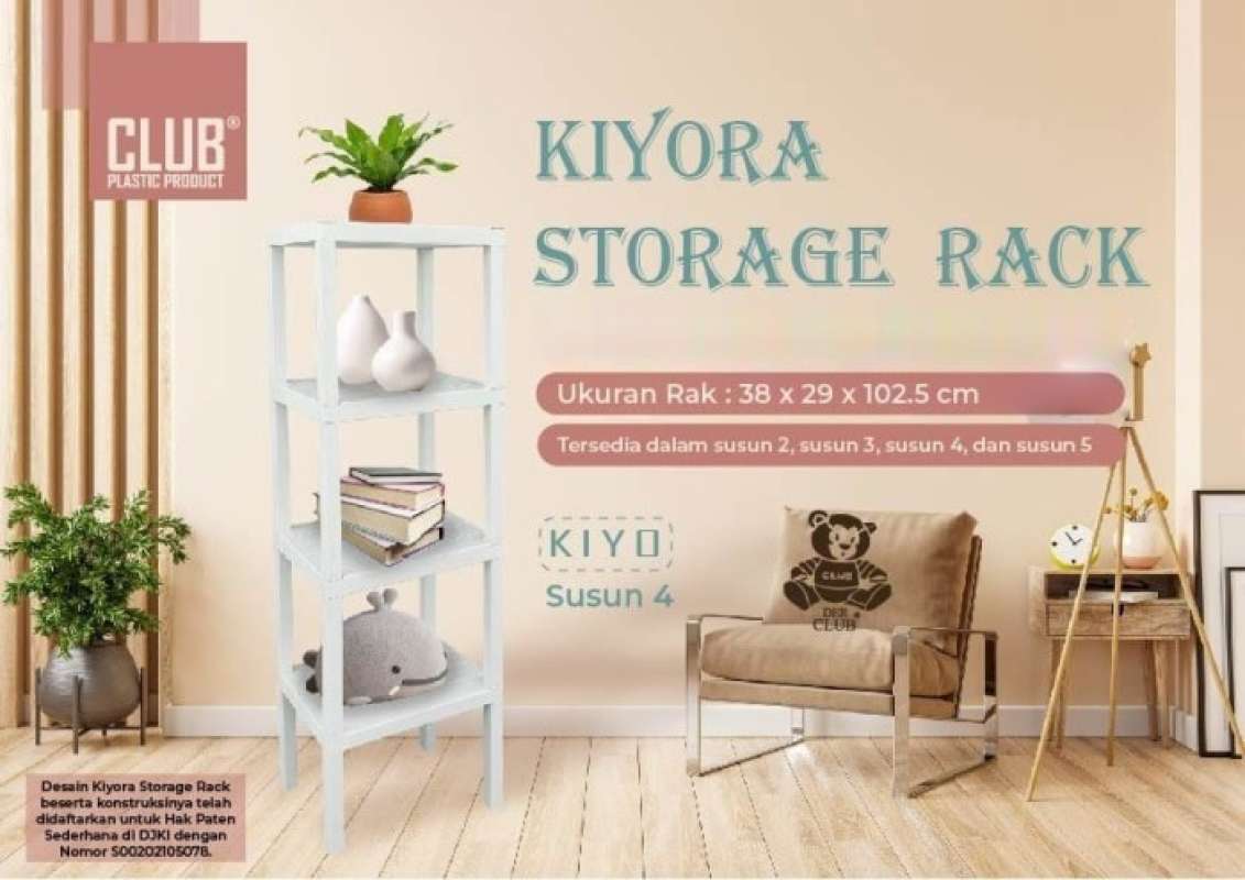 Promo CLUB KIYORA RAK SUSUN SERBAGUNA RAK PLASTIK MUTLIFUNGSI Diskon 23% di Seller Alfaza Shop ...