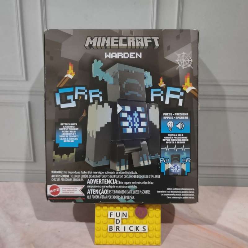 Promo Mattel Minecraft Warden Sound Mainan Minecraft Diskon 8% Di ...