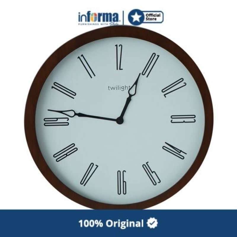 Promo Informa - Jam Dinding 60 Cm Br-a2 - Cokelat Diskon 23% Di Seller ...