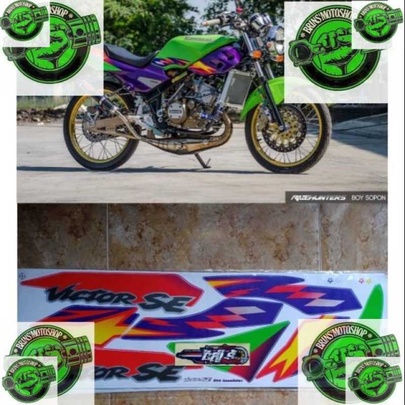 Promo STRIPING STICKER DECAL KAWASAKI NINJA VICTOR SE 98 THAILAND ...