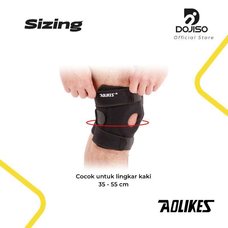 Promo Deker Lutut ( Knee Decker / Brace ) 7618 Aolikes Dengan Kawat Per ...