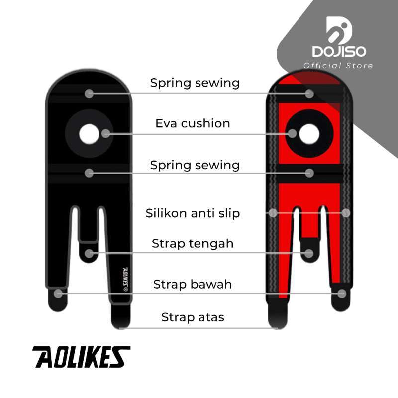 Promo Deker Lutut ( Knee Decker / Brace ) 7618 Aolikes Dengan Kawat Per ...