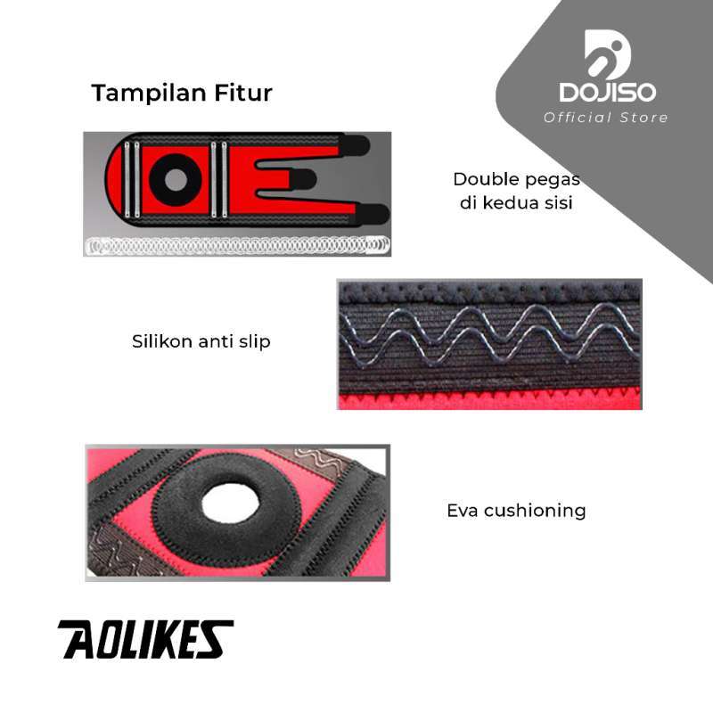 Promo Deker Lutut ( Knee Decker / Brace ) 7618 Aolikes Dengan Kawat Per ...