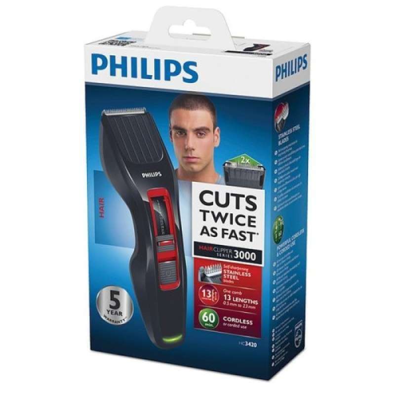 Jual Philips HC-3420 Hair Clipper Technology Dualcut Alat Cukur Rambut ...