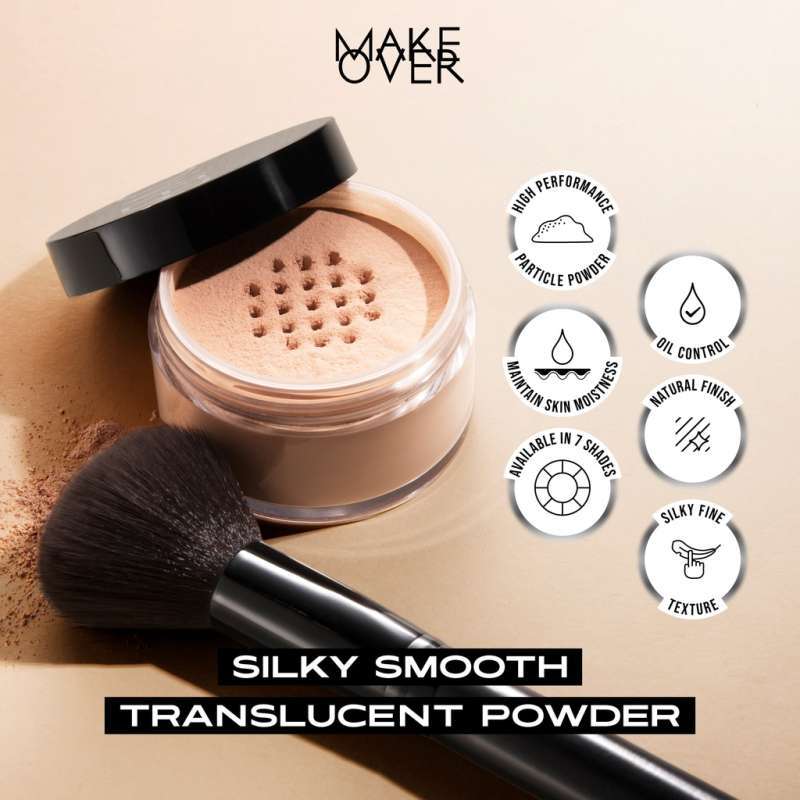 Jual MAKE OVER SILKY SMOOTH TRANSLUCENT POWDER BEDAK TABUR MAKEOVER ...