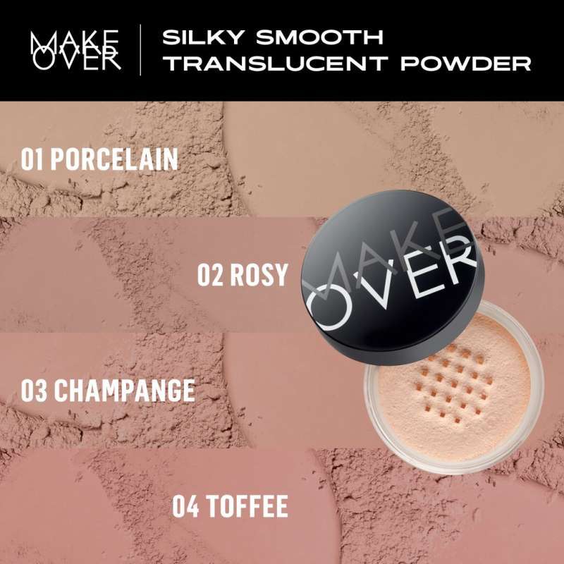 Jual MAKE OVER SILKY SMOOTH TRANSLUCENT POWDER BEDAK TABUR MAKEOVER ...