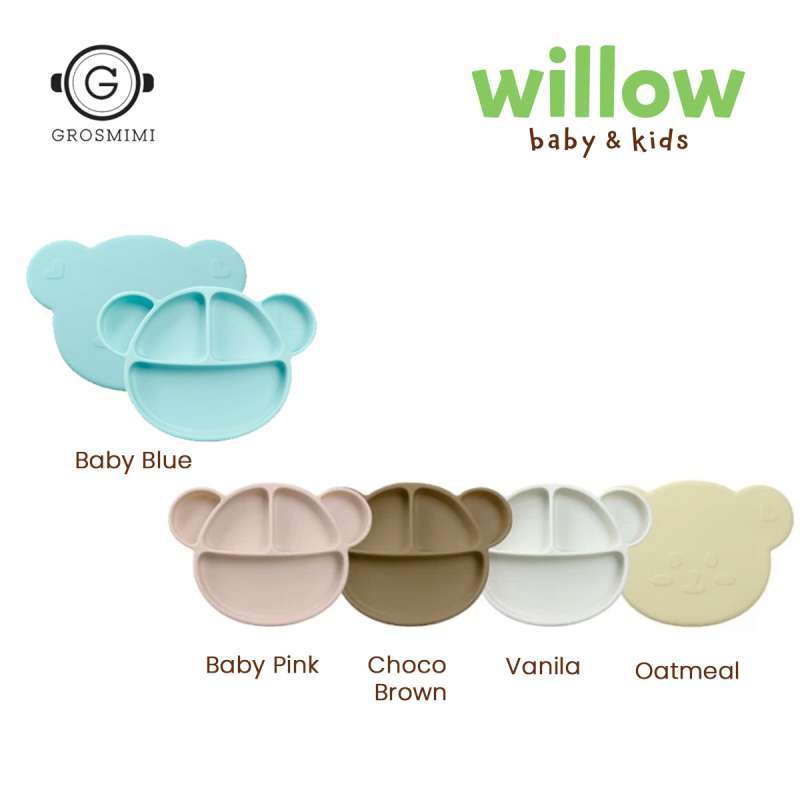Jual Alat Makan Bayi - Grosmimi Little Silcone Suction Food Plate Baby ...