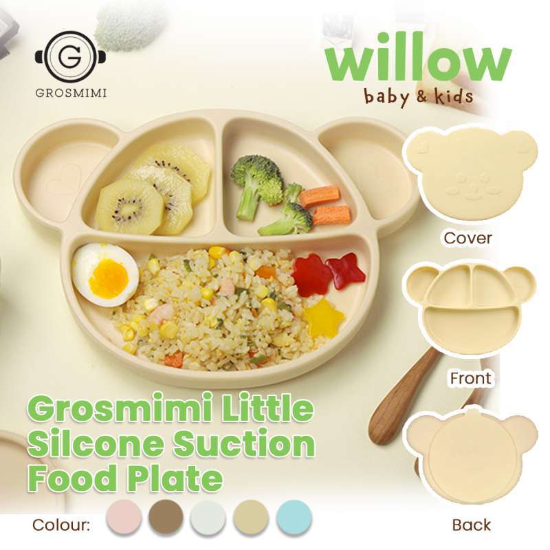 Jual Alat Makan Bayi - Grosmimi Little Silcone Suction Food Plate Baby ...