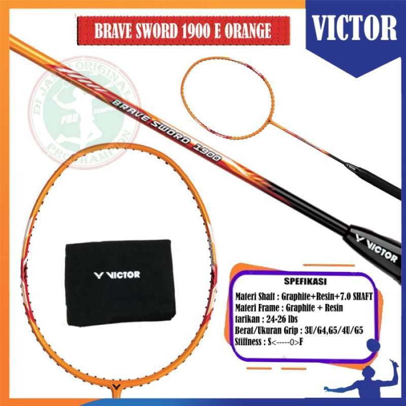 Promo Raket Badminton Victor Brave Sword Series 1900 Original Diskon 23 ...