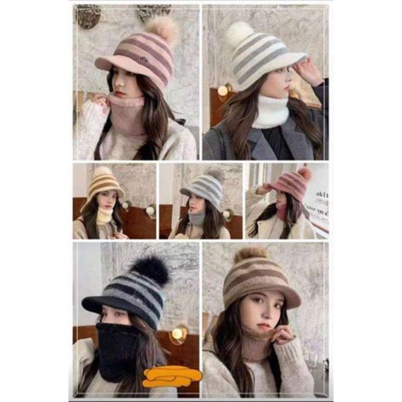 Promo GST Topi Musim Dingin Wanita Topi Fashion Winte Topi Fashion Korea Belang Diskon 23% di ...