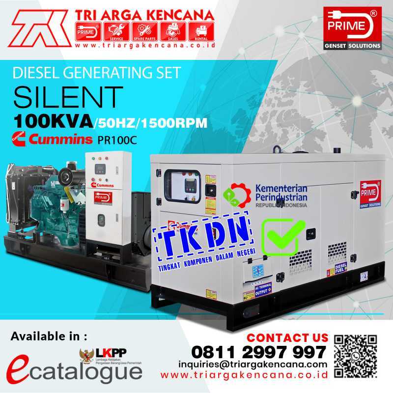 Jual Ready Stock Genset PRIME Cummins 100 KVA di Seller CV. TRI ARGA ...