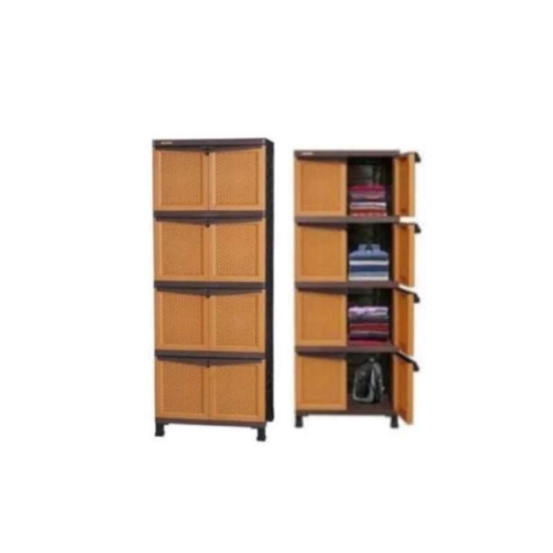 Jual Lemari Kabinet Plastik Napolly Rotan X 48/ Laci Cabinet Plastik ...