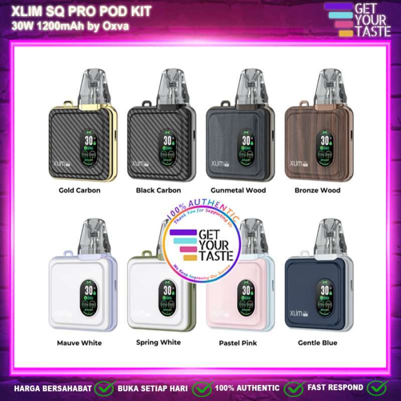 Promo OXVA Xlim SQ PRO 30W 1200mAh Pod Kit Authentic by Oxva Tech ...