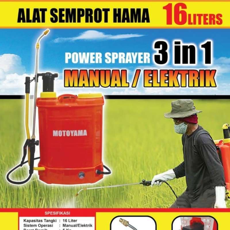 Jual Motoyama Power Sprayer 2 Fungsi Manual Dan Elektrik Alat Semprot ...