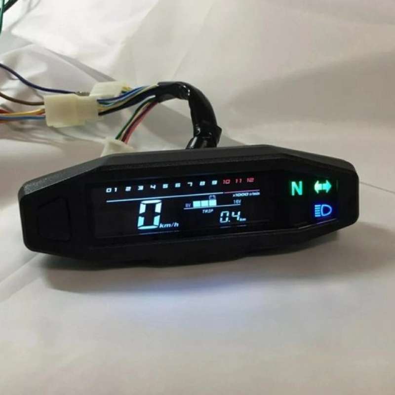 Promo Speedometer Ktm Mini Led Digital Rpm Bensin Km Lampu Sensor Sein ...