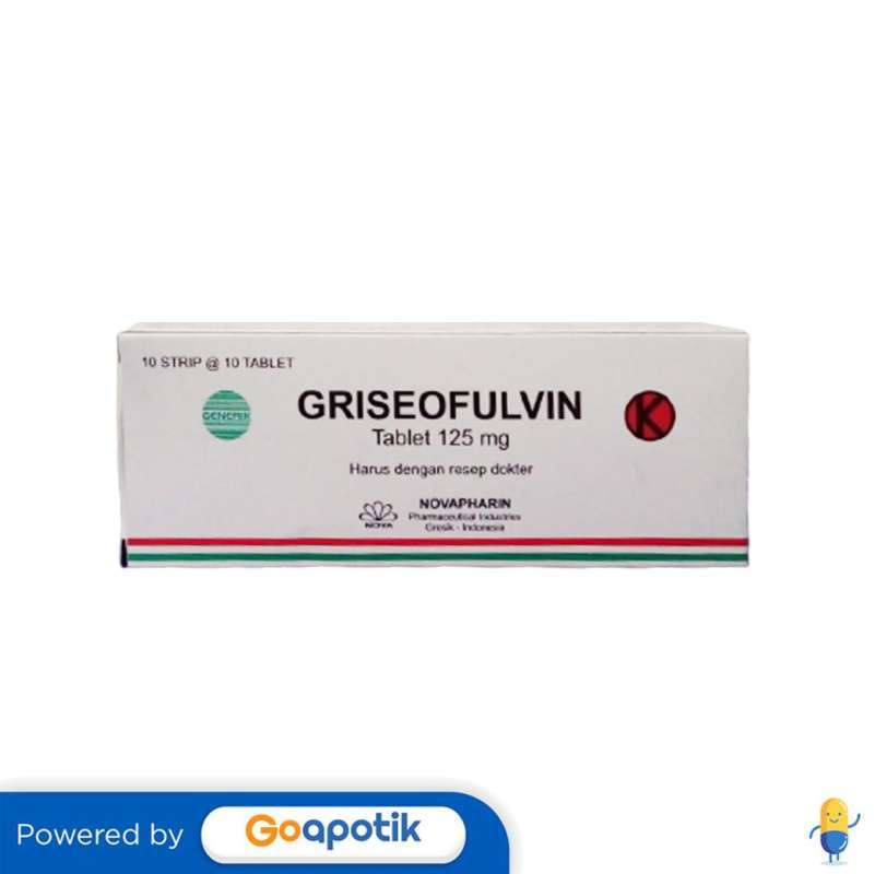 Jual Griseofulvin Novapharin 125 Mg Box 100 Tablet Di Seller Apotek ...