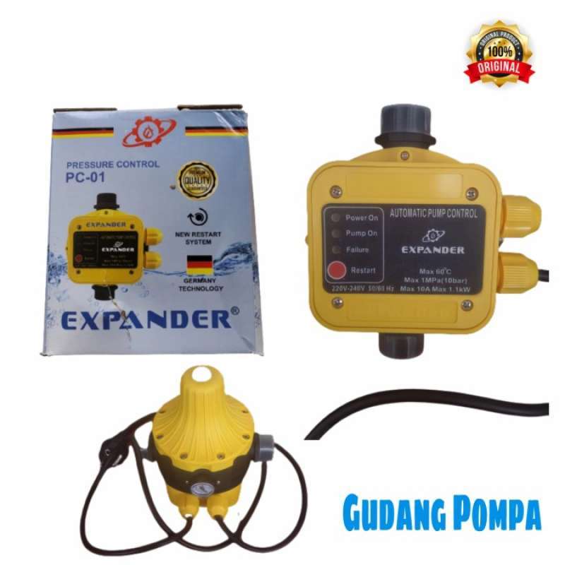 Promo APC / OTOMATIS POMPA AIR DIGITAL PRESSURE CONTROL EXPANDER PC-01 ...