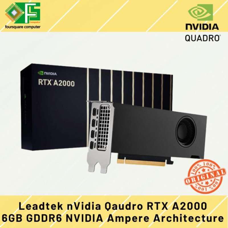 Jual Leadtek Quadro Rtx A2000 6gb Gddr6 With Ecc Nvidia Ampere ...