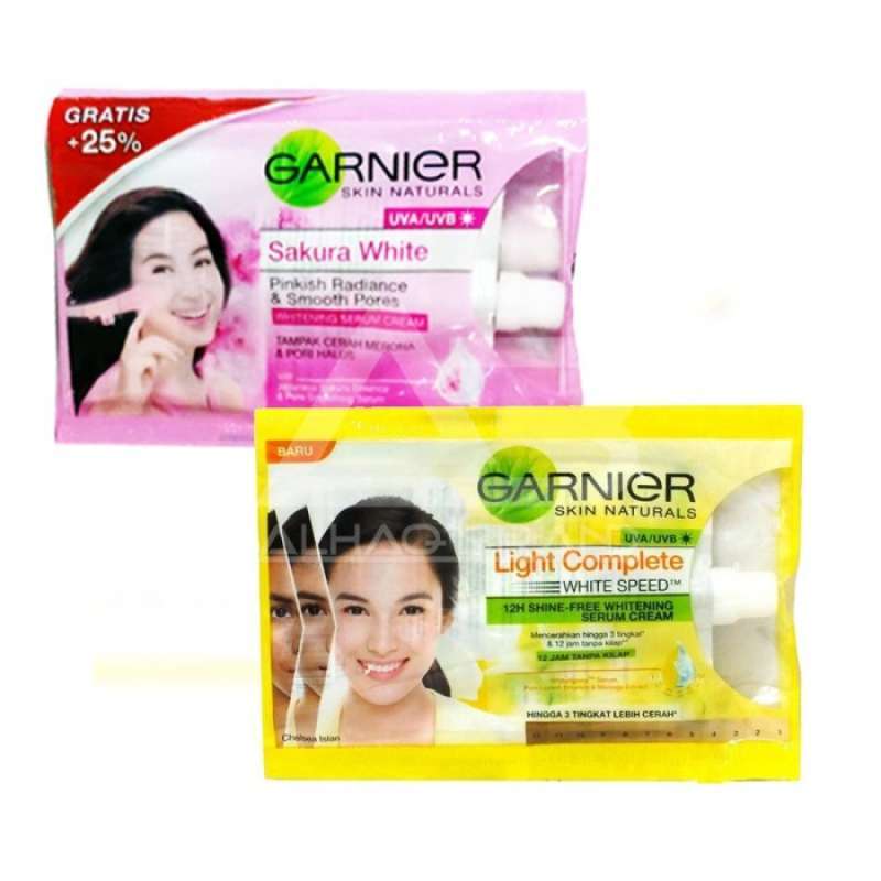 Jual Garnier Light Complete / Sakura Day Night Cream 7 Ml (Sachet ...