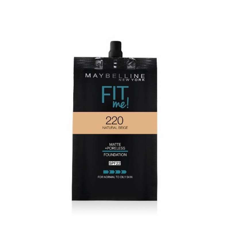 Jual Maybelline Foundation Fit Me Matte+poreless 220 Natural Beige 5 Ml ...