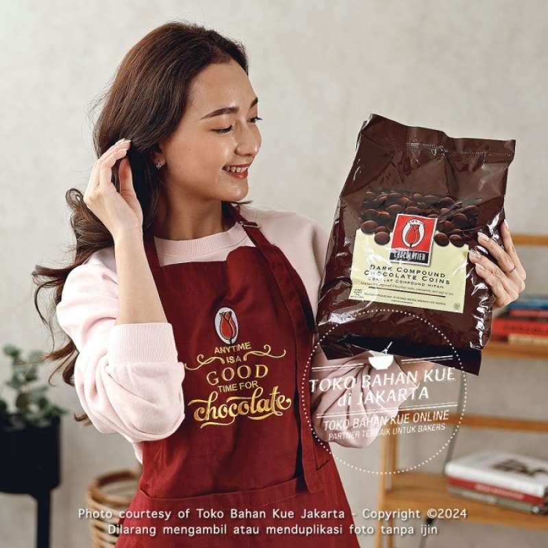 Promo Tulip Dark Chocolate Compound Coin 2 5kg Cokelat Coklat Tulip