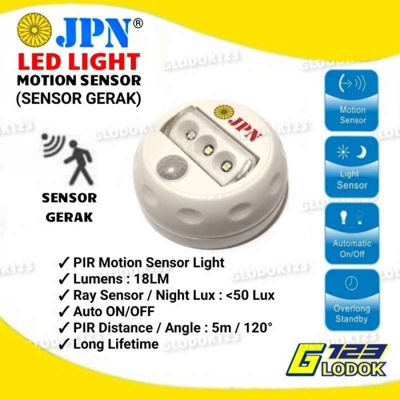 Promo Sensor Gerak Lampu Led Pir Motion Infrared Deteksi Gerakan Diskon