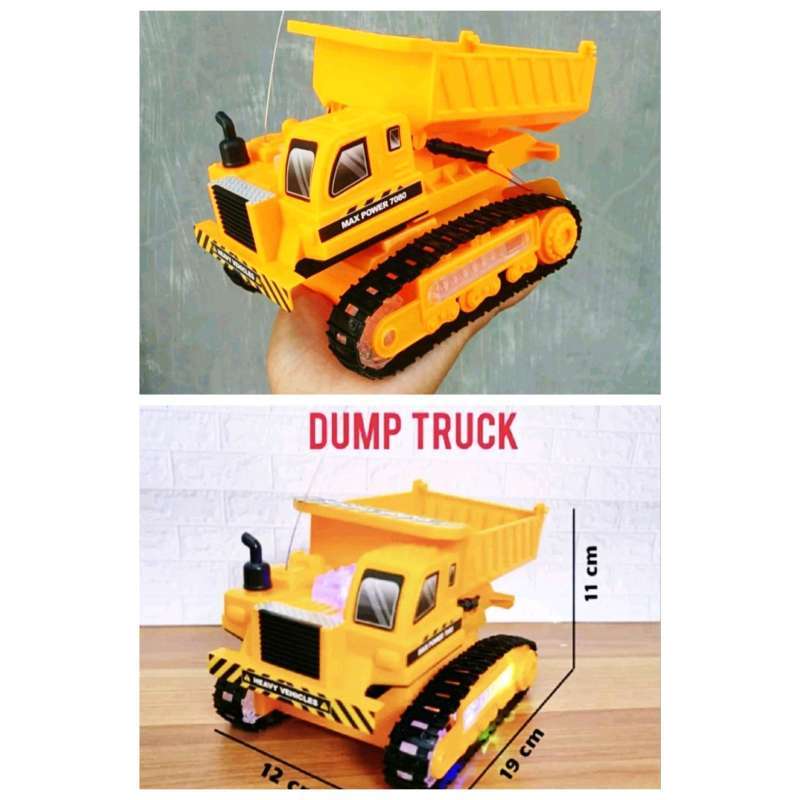 Promo Mainan Dump Truck Constraction Mobilan Remote Truk Dump With Acc ...
