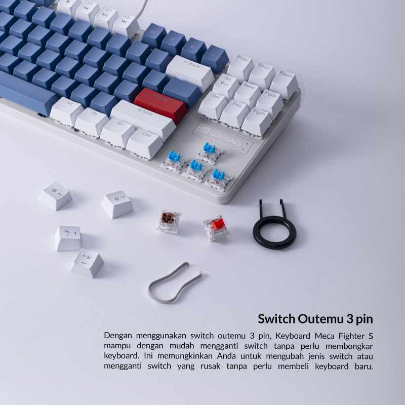Promo Keyboard Gaming Digital Alliance Mechanical Outemu Removable ...