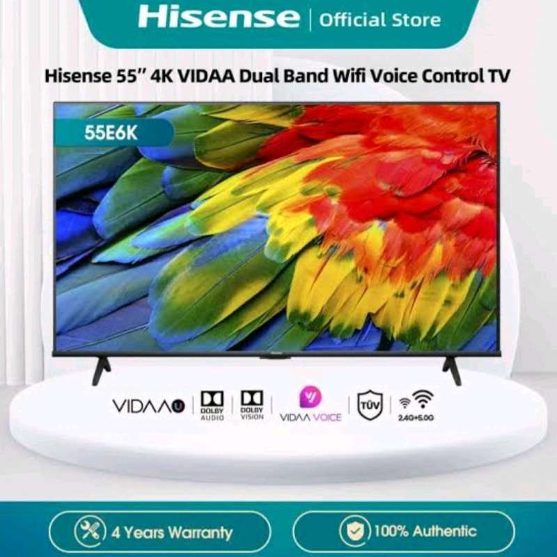 Jual Hisense 55e6k Led Tv 55 Inch Smart Digital 4k Uhd Tv Di Seller ...