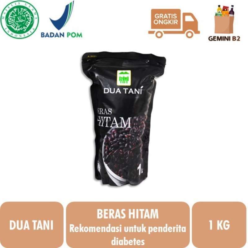 Promo Dua Tani Beras Hitam / Black Rice HALAL 1kg Diskon 23% di Seller ...