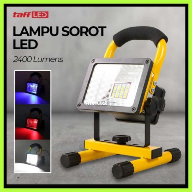 Promo Lampu Sorot Tembak Senter Led Portable Serbaguna Battery Charger Diskon 27% Di Seller ...