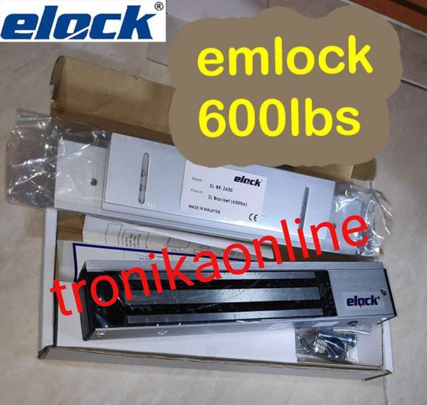 Promo ELOCK 600lbs with Bracket ZL Electronic Magnetic Lock emlock ada LED Diskon 22% di Seller ...